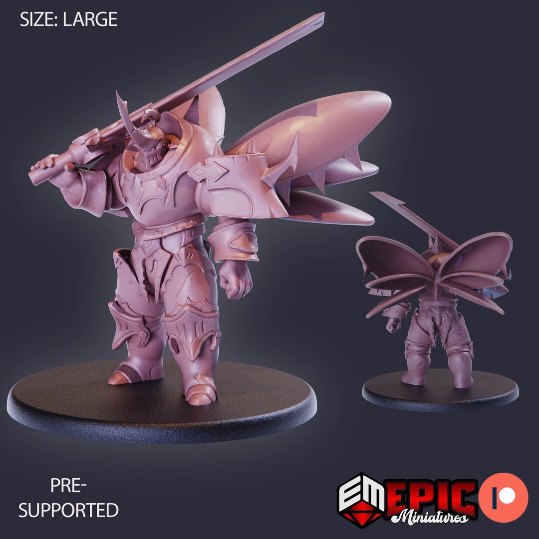 Beetle Knight | Large Monster | 3d Printed | D&D | Pathfinder | Role ...