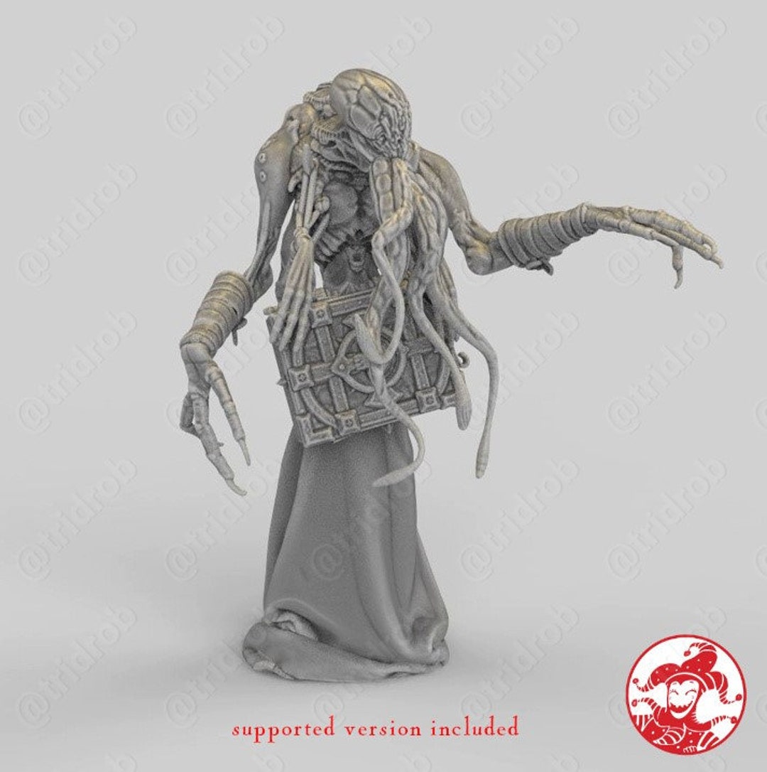 Mind Flayer Illithid Thought Eater Brain Devourer 3d Printed D&D ...