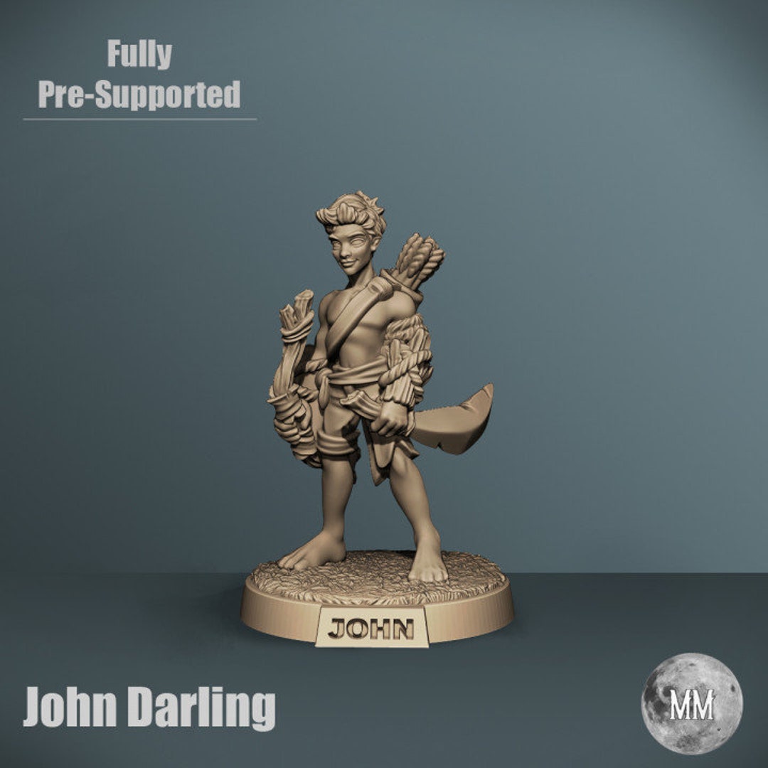 John neverland Lost Boys Premium Gaming Miniature 3d Printed Role ...