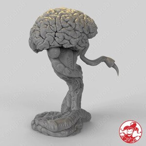 Elder Brain Mind Flayer Thought Eater Brain Devourer 3d Printed D&D ...