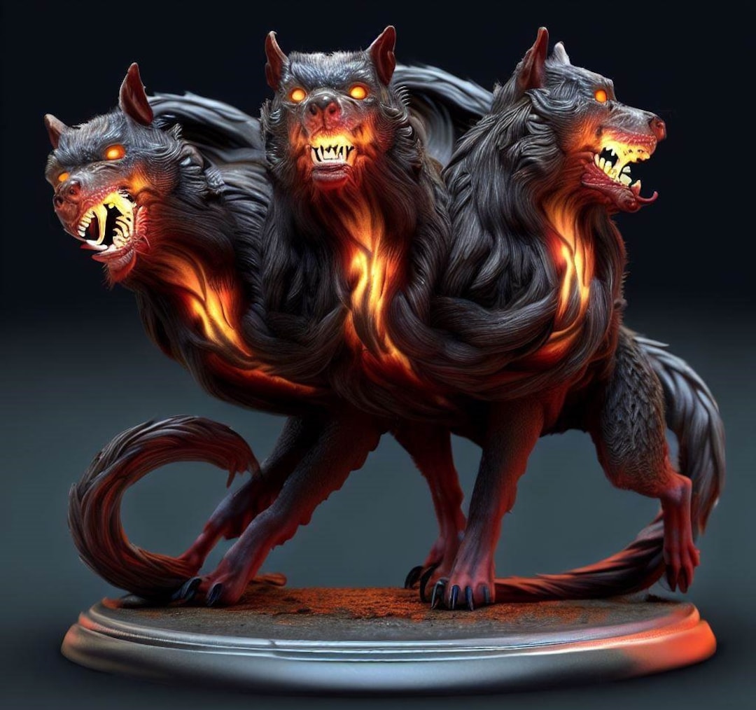 Cerberus the Hound of Hell for D&D, Pathfinder and Many Other RPG or ...