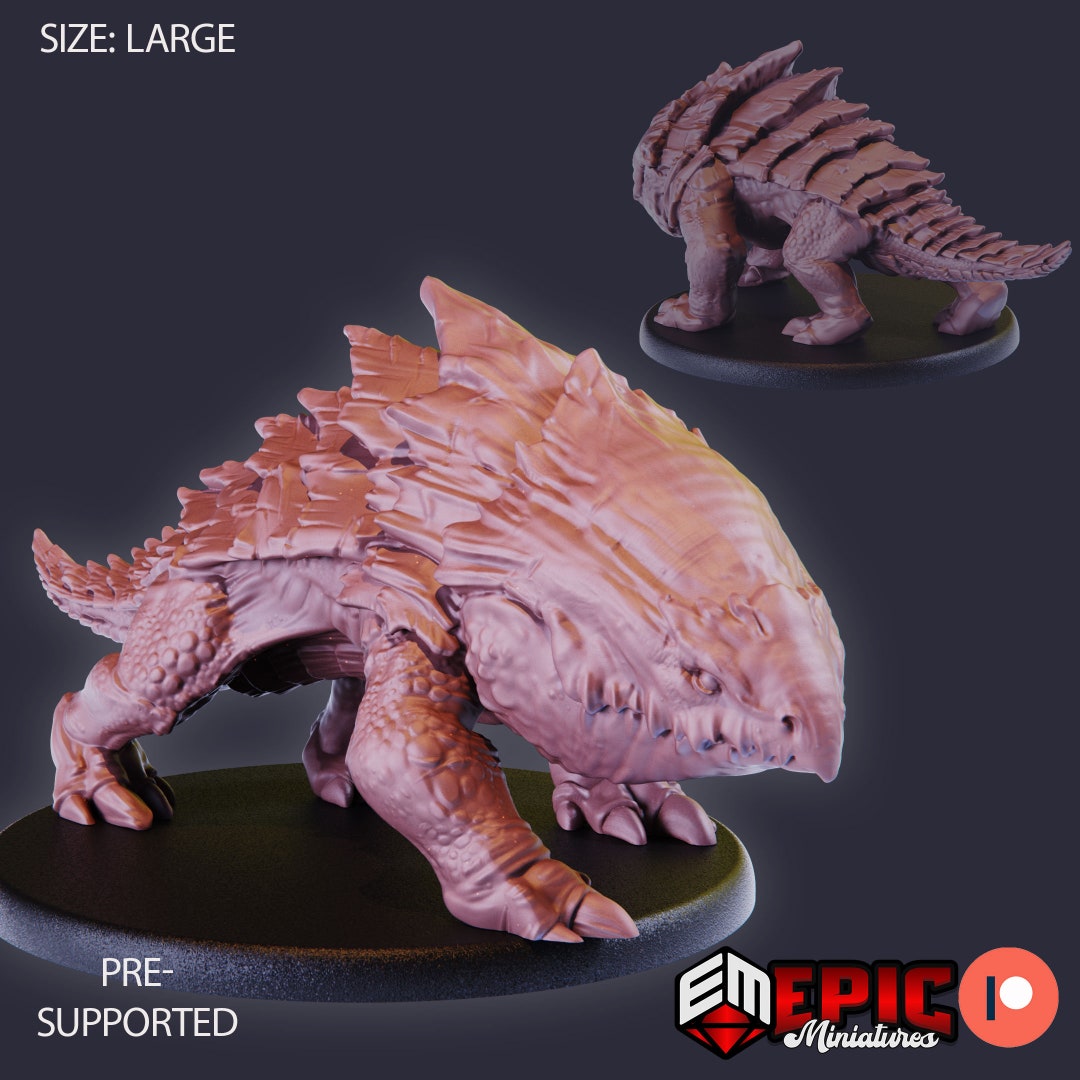 Bulette Large Monster 3d Printed D&D Pathfinder Role Playing Tabletop ...
