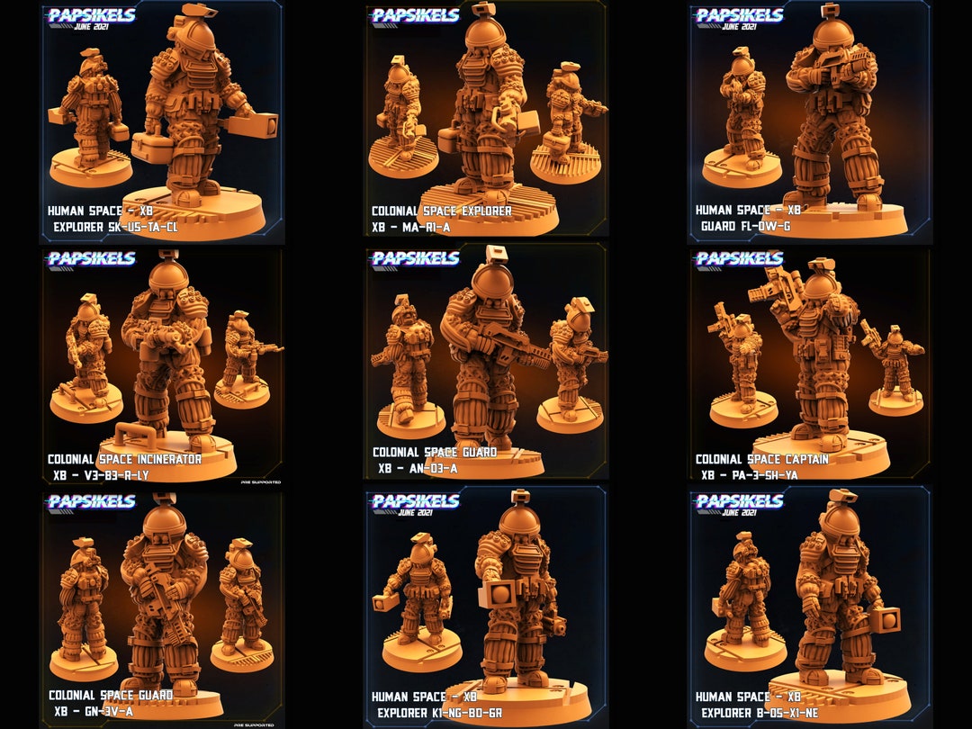 Colonial Space Guard Medium NPC Wargaming TTRPG Skirmish Tabletop Alien ...