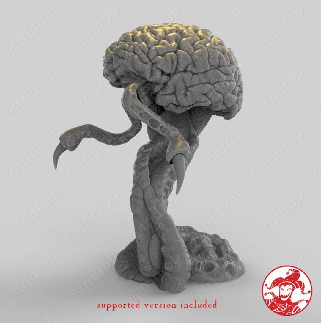Elder Brain Mind Flayer Thought Eater Brain Devourer 3d Printed D&D ...
