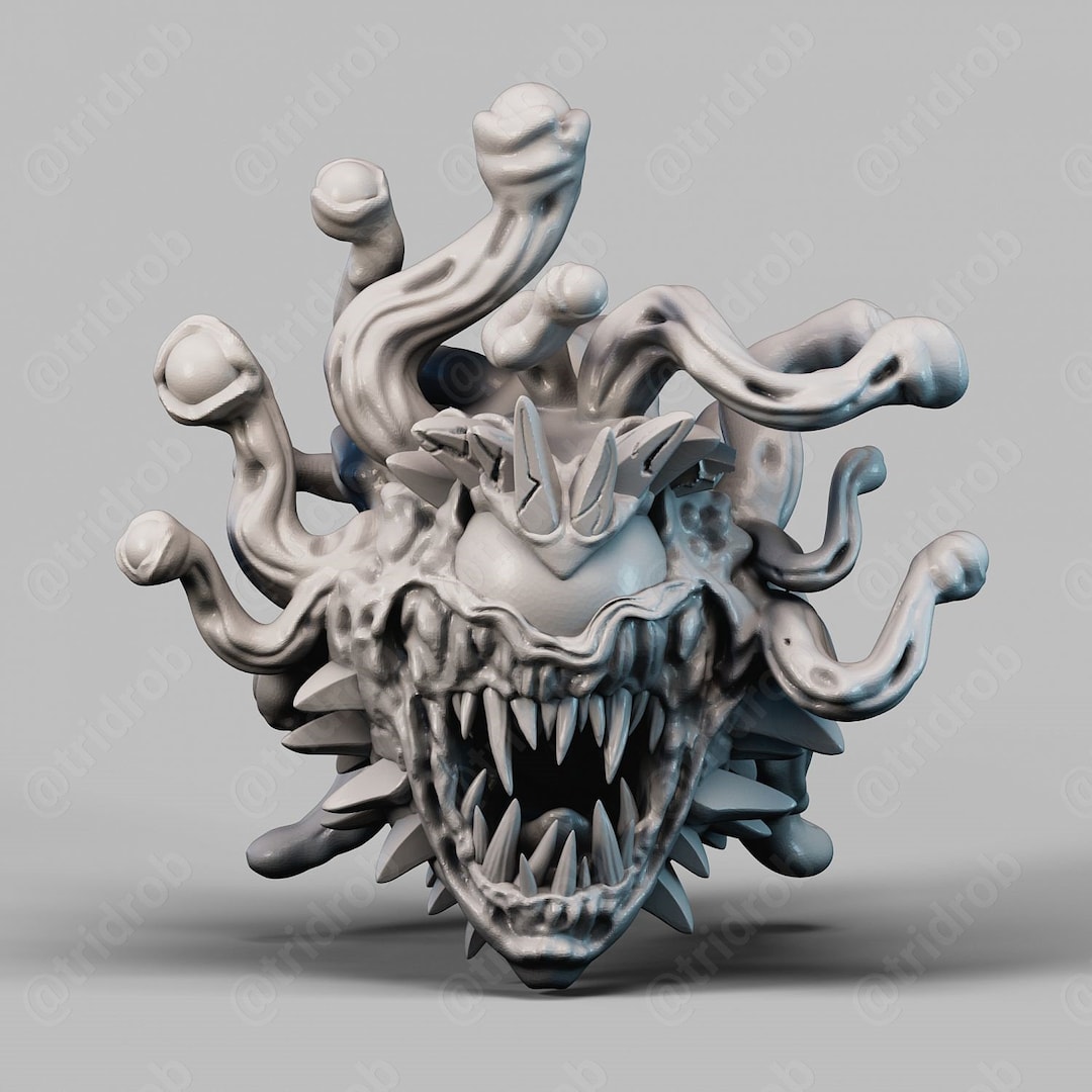 Beholder Eye Tyrant | 3d Printed | Observer | Spectator | D&D ...