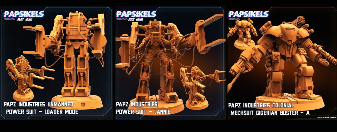 Colonial Space Marines Mechs Wargaming TTRPG Skirmish Tabletop Alien ...