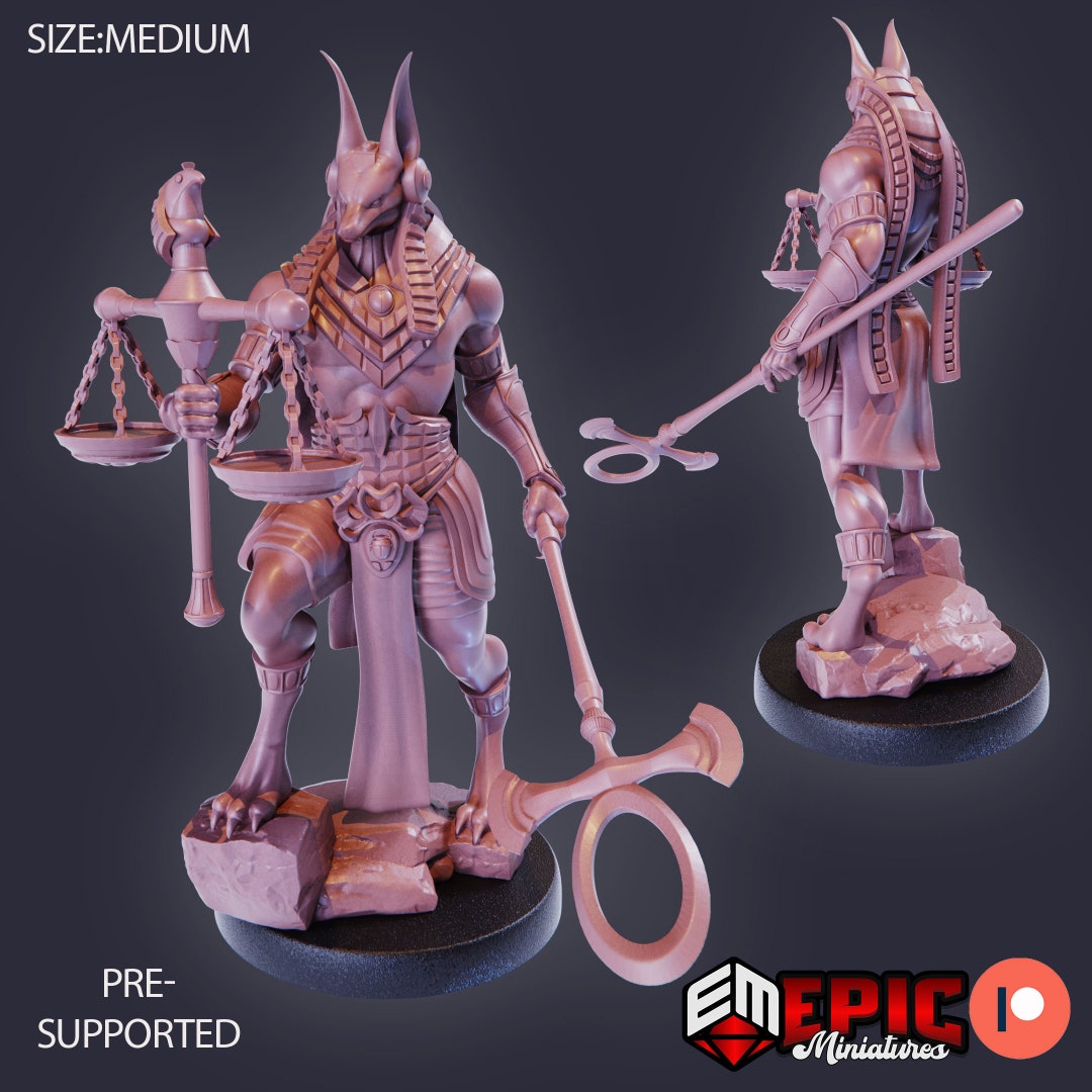 Anubis Avatar Medium NPC 3d Printed D&D Pathfinder Role Playing ...