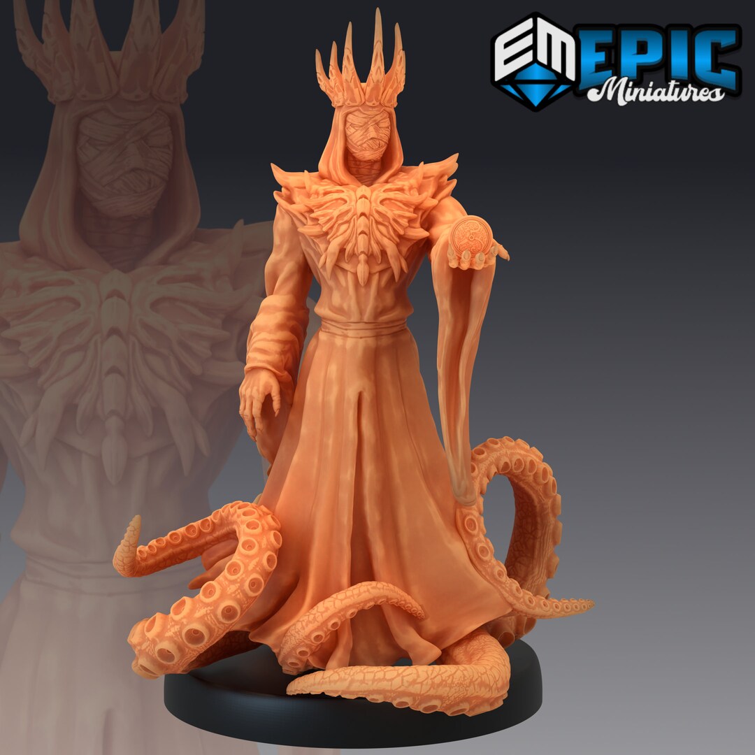 Hastur Yellow King Medium NPC 3d Printed D&D Pathfinder Role Playing ...