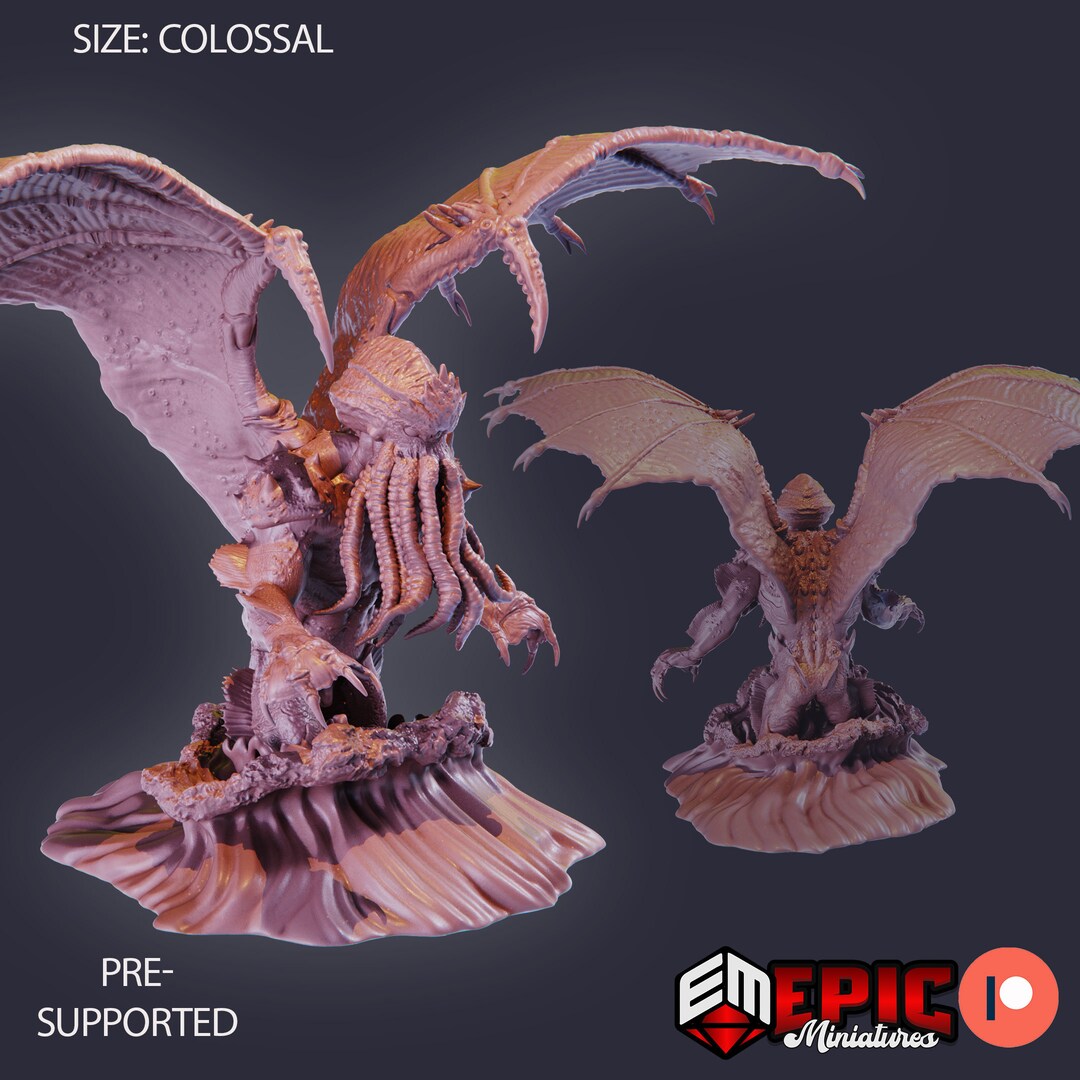 Cthulhu | Colossal Monster | 3d Printed | D&D | Pathfinder | Role ...