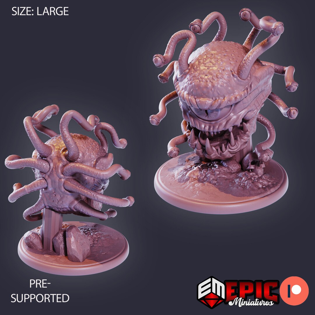 Eye Tyrant Shadow Ruler Large NPC 3d Printed D&D Pathfinder Role ...