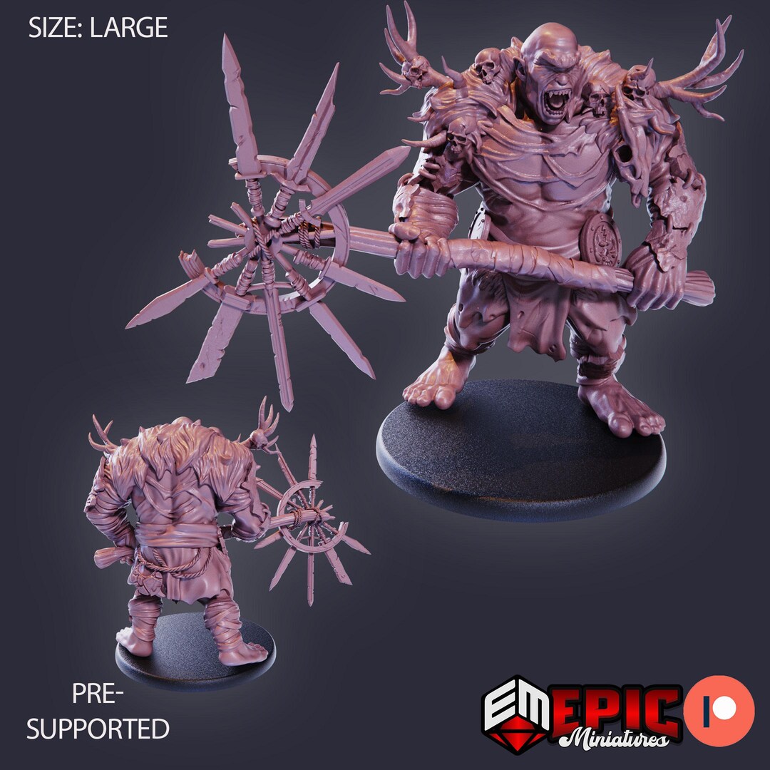 Cyclops Large Monster 3d Printed D&D Pathfinder Role Playing Tabletop ...