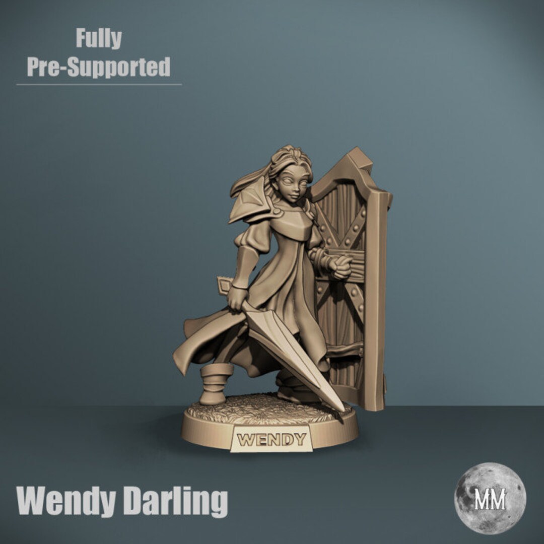 Wendy neverland Lost Boys Premium Gaming Miniature 3d Printed Role ...