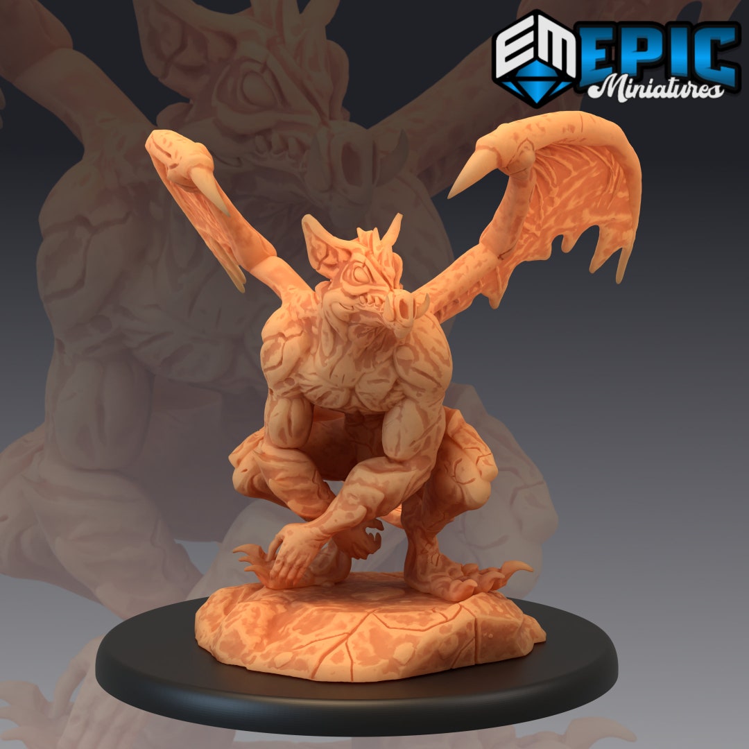 Gargoyle | Undead | Large Monster | 3d Printed | D&D | Pathfinder ...