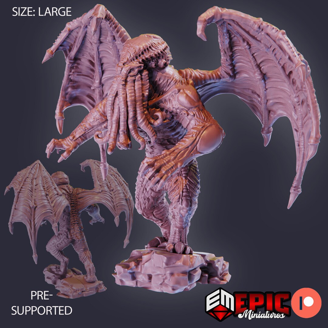 Star Spawn Large Monster 3d Printed D&D Pathfinder Role Playing ...