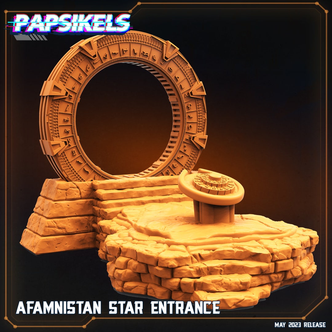 3D Printed Offworld Star Portal Model Detailed Unpainted - Etsy