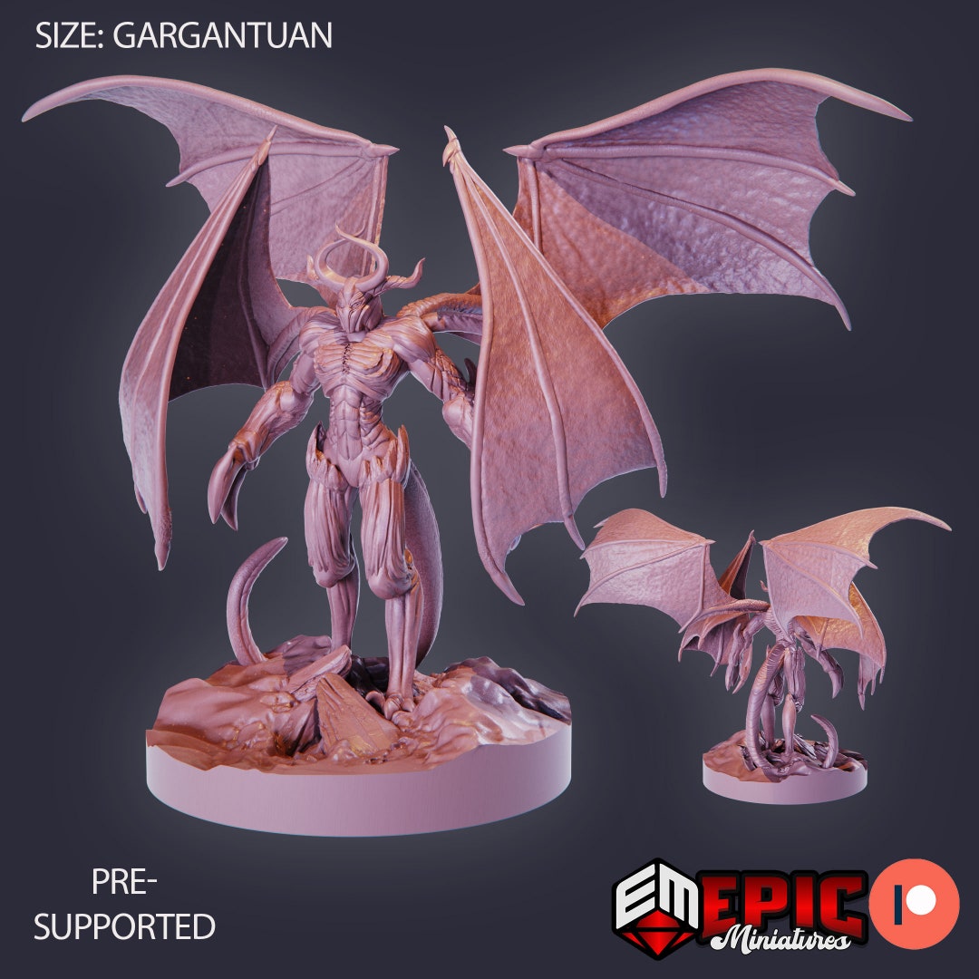 Abaddon Gargantuan Monster 3d Printed D&D Pathfinder Role Playing ...