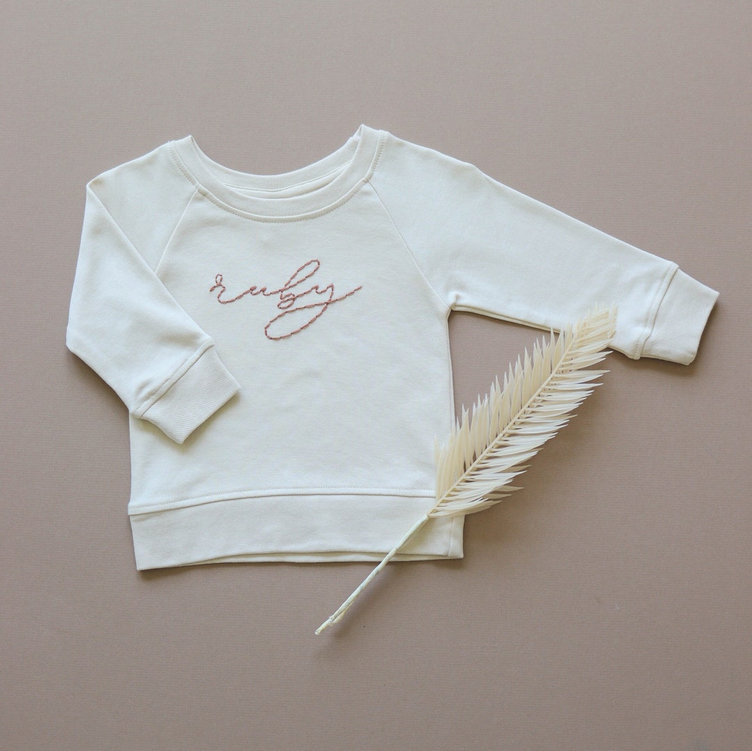 Custom Hand-embroidered Baby Pullover - Etsy