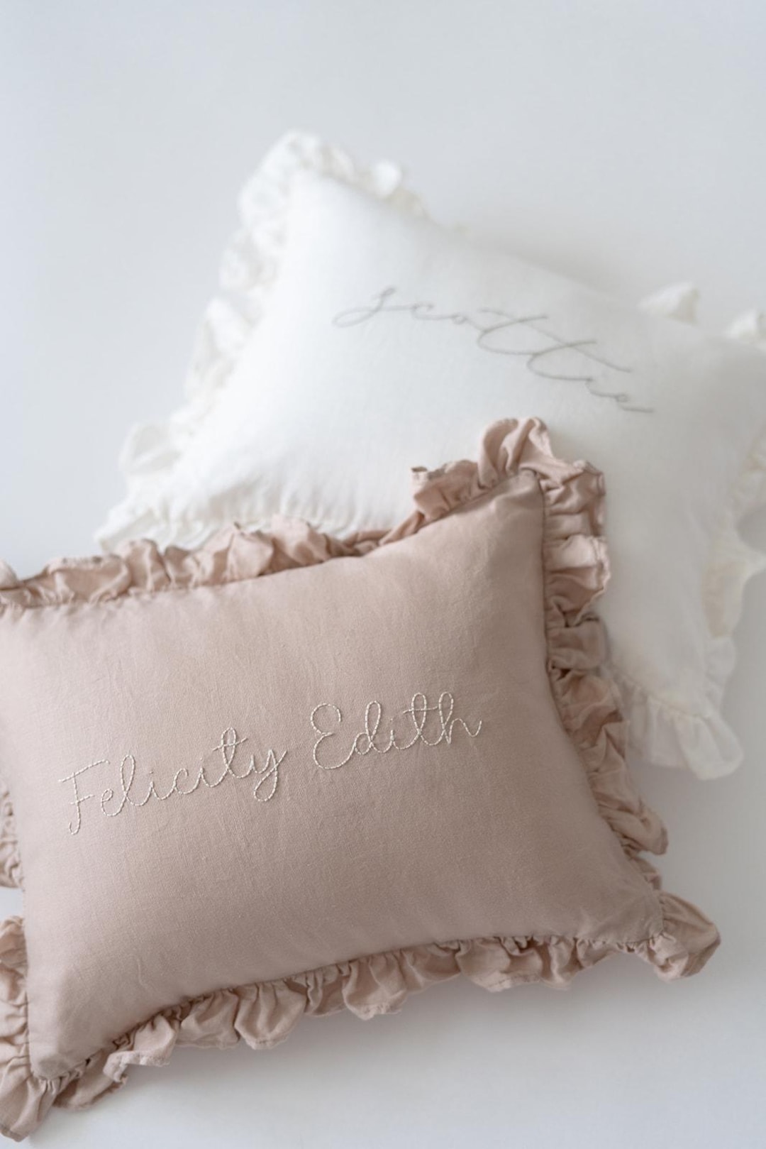 Hand-embroidered Nursery Pillow | Custom Name Pillow - Etsy