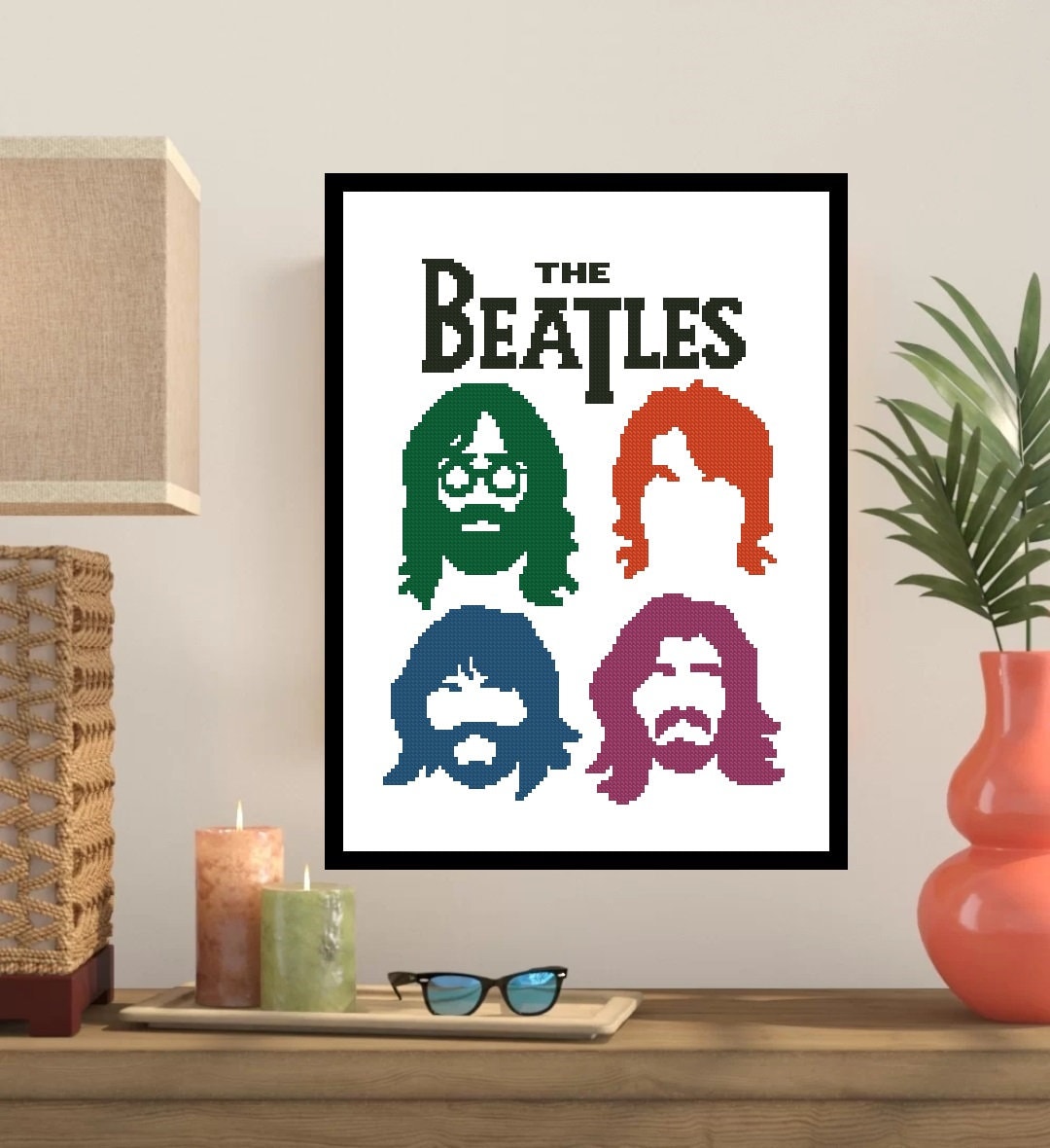 Beatles Cross Stitch Pattern -203 - Etsy