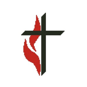 Small Methodist Cross Cross Stitch Pattern -188 - Etsy