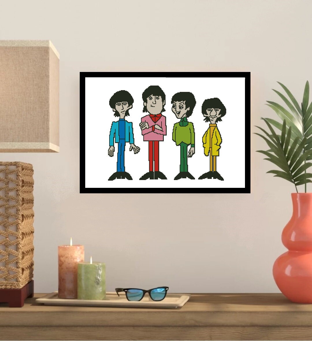 Beatles Cross Stitch Pattern -162 - Etsy