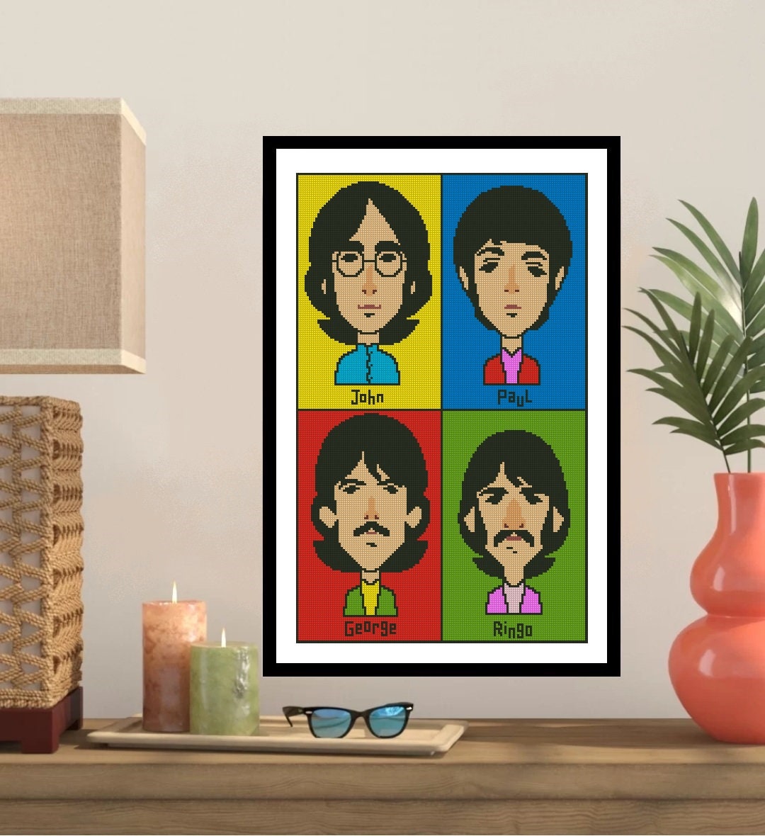 Beatles Cross Stitch Pattern -271 - Etsy