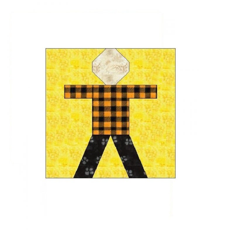 Boy Paper Pieced Quilt Block Pattern -OC004 - Etsy