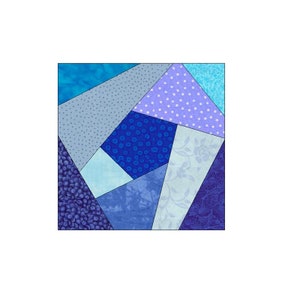 Crazy Quilt Paper Pieced Quilt Block Pattern -OC003 - Etsy Canada