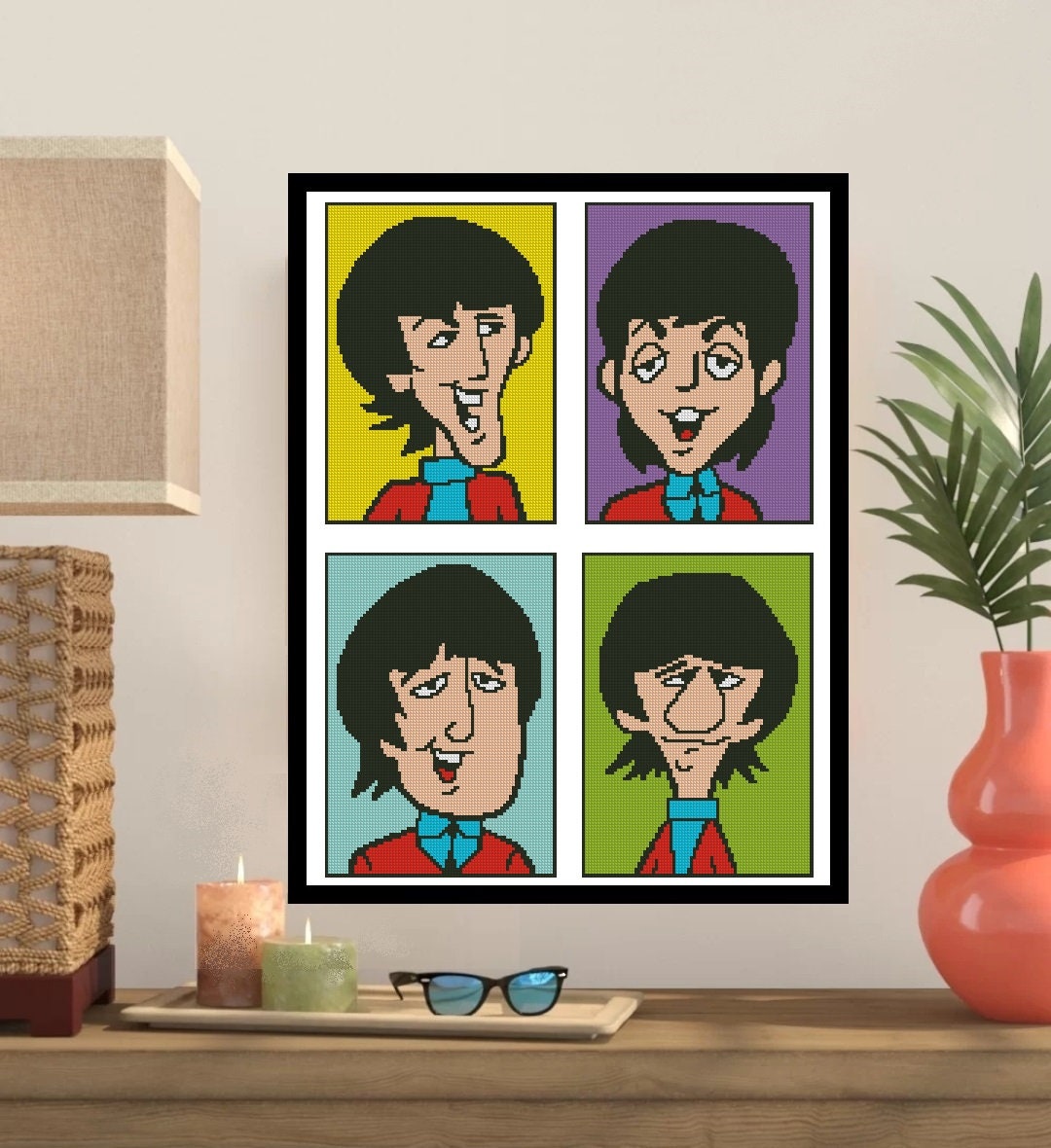Beatles Cross Stitch Pattern -249 - Etsy