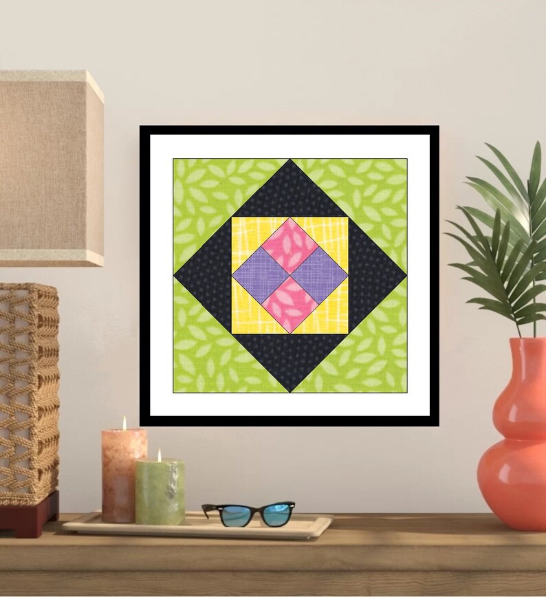 Four Patch EPP English Paper Piecing Block OC207 - Etsy