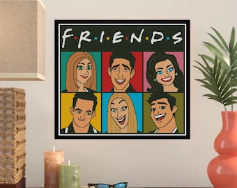 Friends TV Modern Cross Stitch Pattern - Etsy