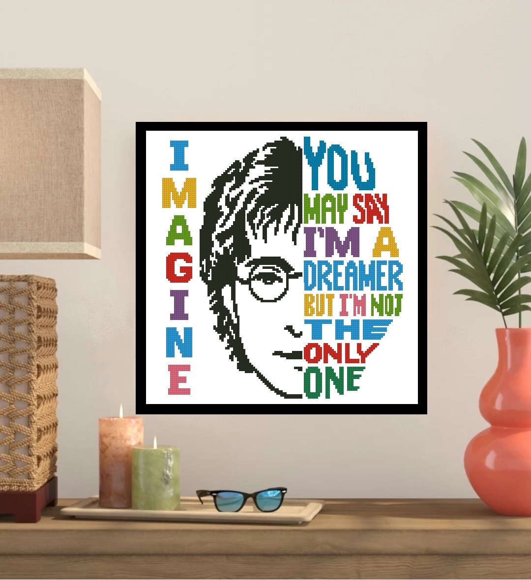 Imagine Cross Stitch Pattern -294 - Etsy