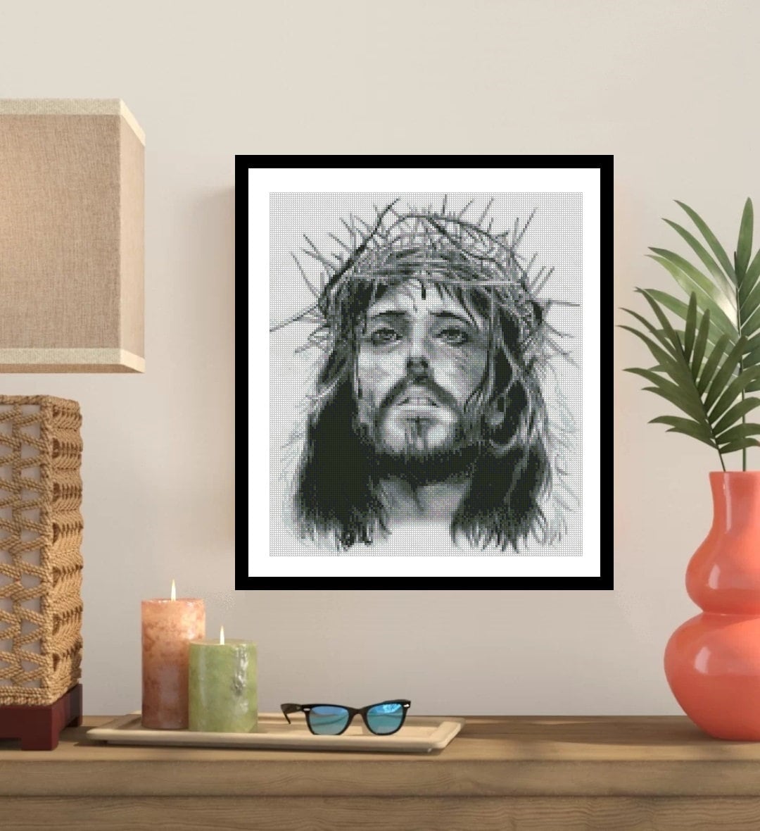 Jesus Cross Stitch Pattern -375 - Etsy