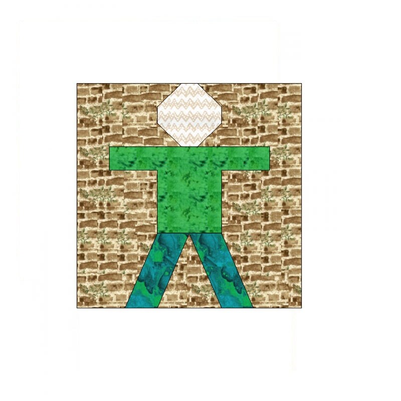 Boy Paper Pieced Quilt Block Pattern -OC004 - Etsy