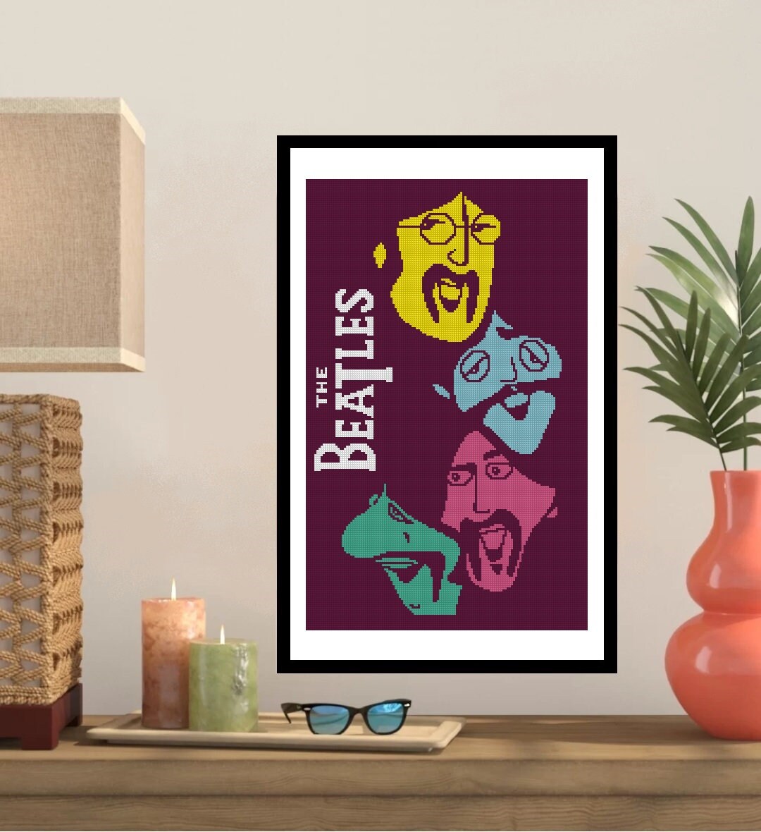 Beatles Cross Stitch Pattern -251 - Etsy