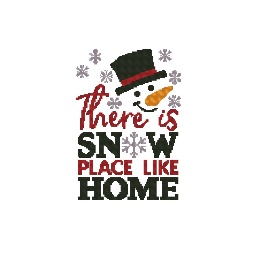 Snow Place Like Home Cross Stitch Pattern -165 - Etsy