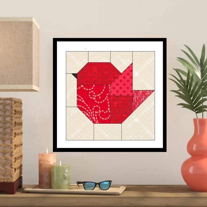 Paper Piecing Bird - Etsy