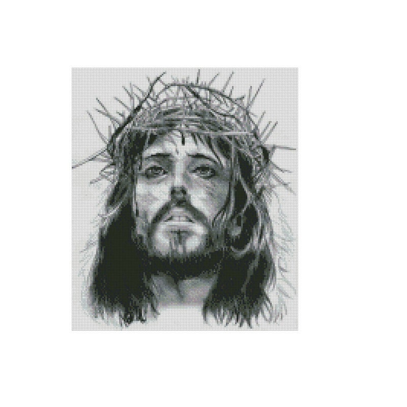 Jesus Cross Stitch Pattern -375 - Etsy