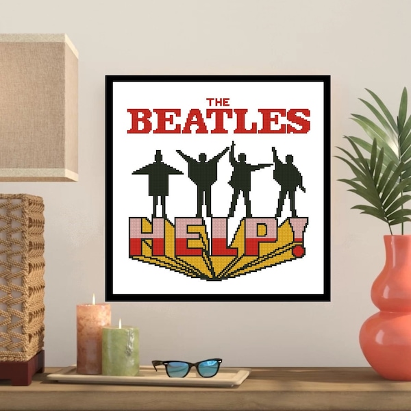 Beatles Cross Stitch Pattern - Etsy