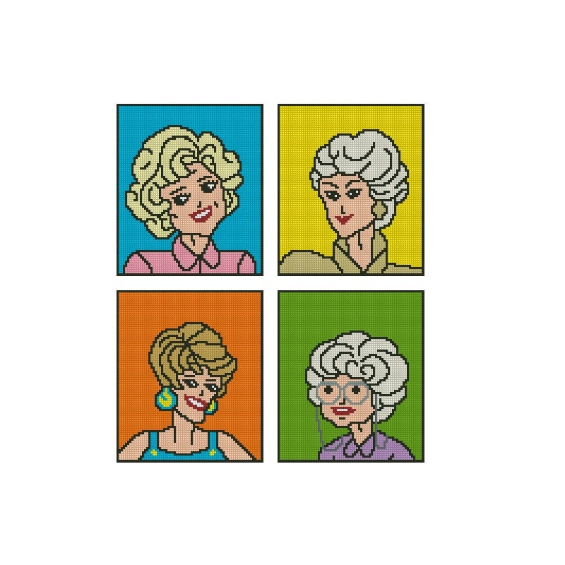Golden Girls Cross Stitch Pattern -391 - Etsy