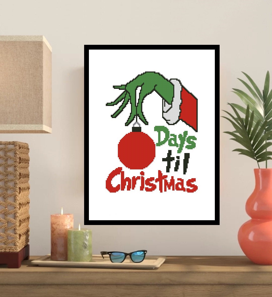 Christmas Countdown Cross Stitch Pattern -500 - Etsy