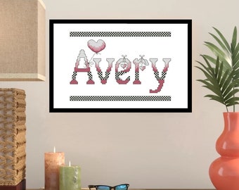 Name Cross Stitch | Etsy