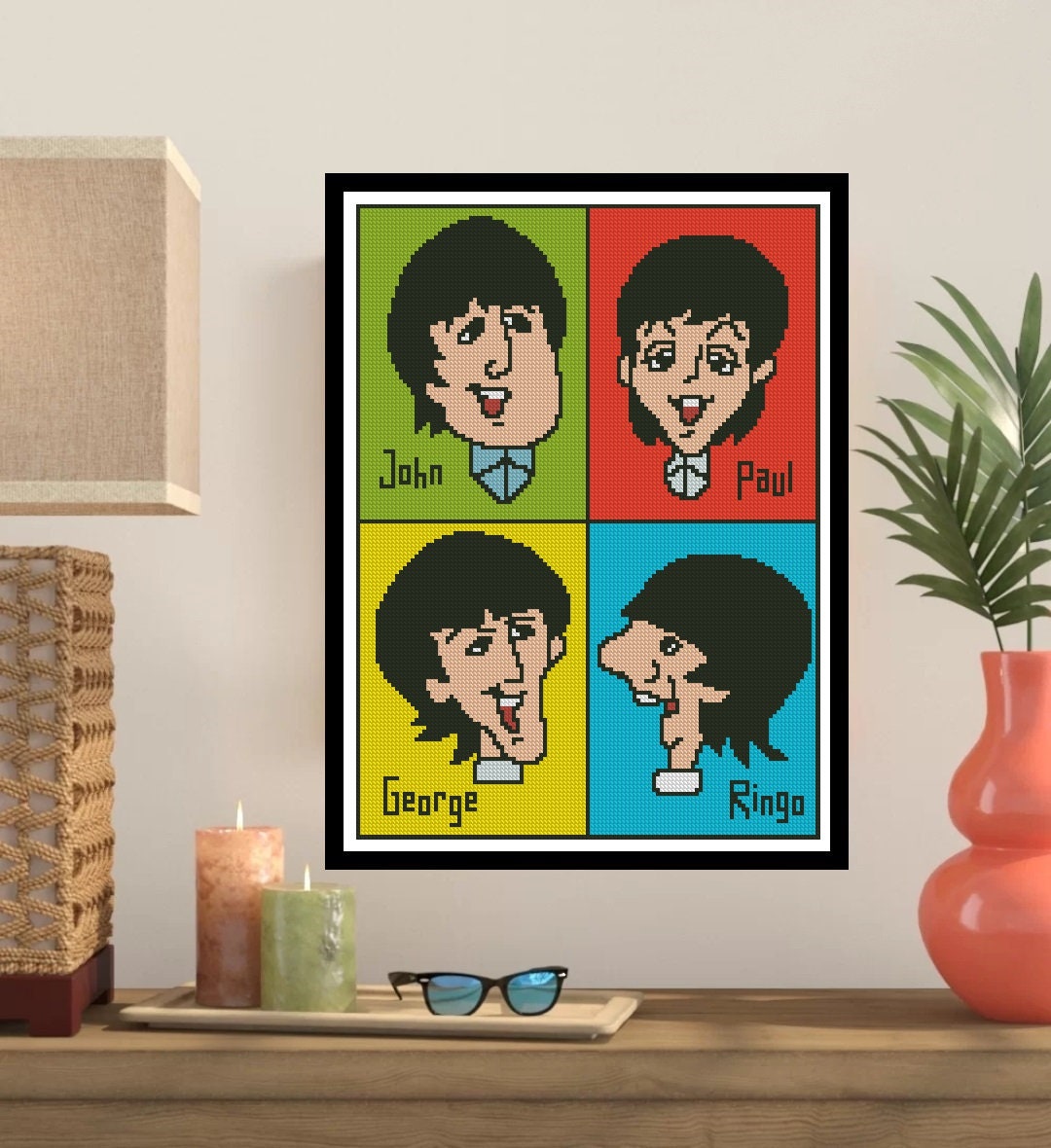 Beatles Cross Stitch Pattern -108 - Etsy