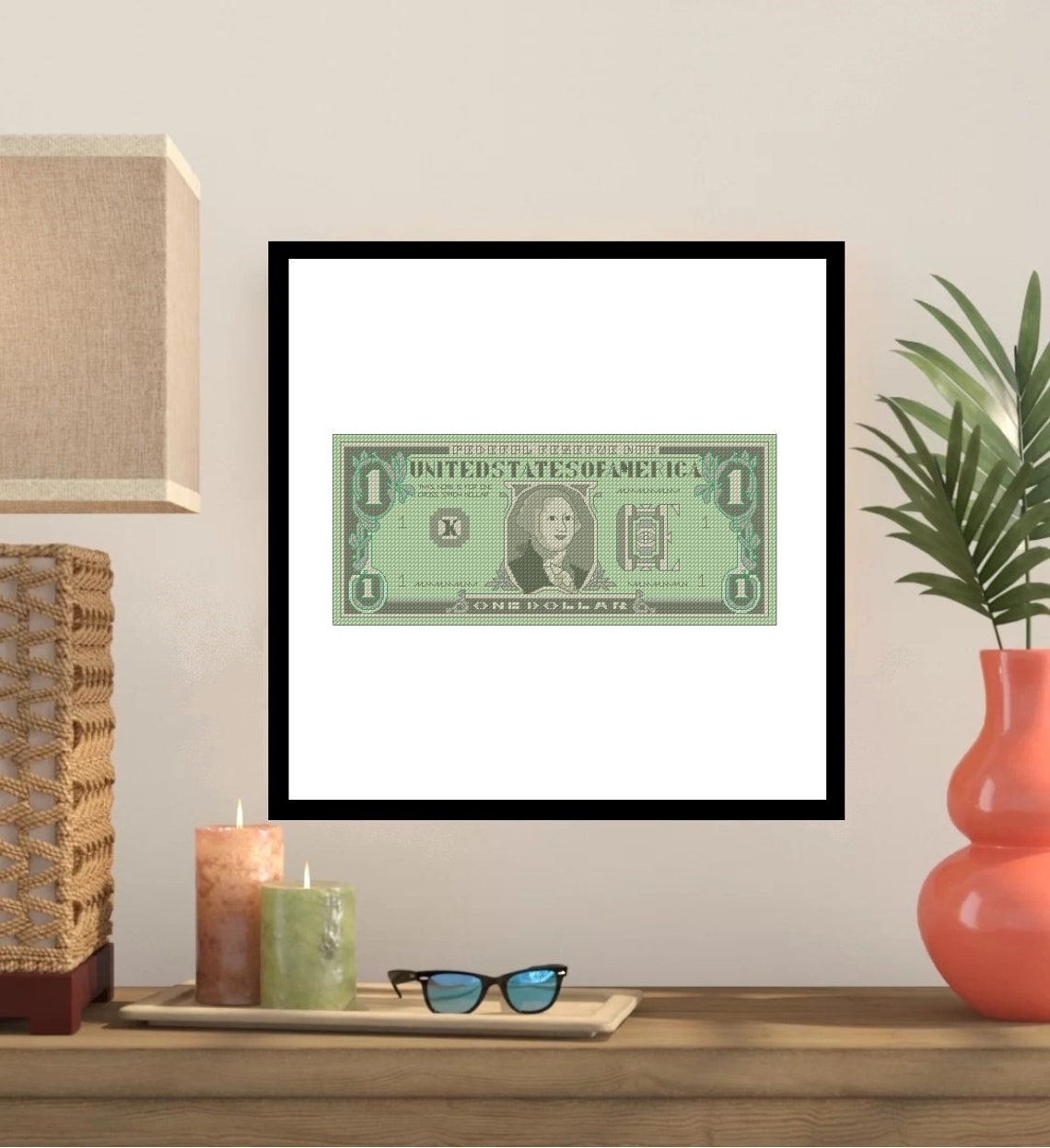 Dollar Bill Cross Stitch Pattern 364 - Etsy