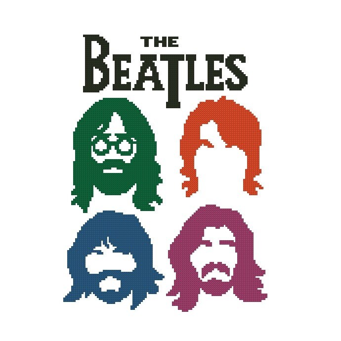Beatles Cross Stitch Pattern -203 - Etsy