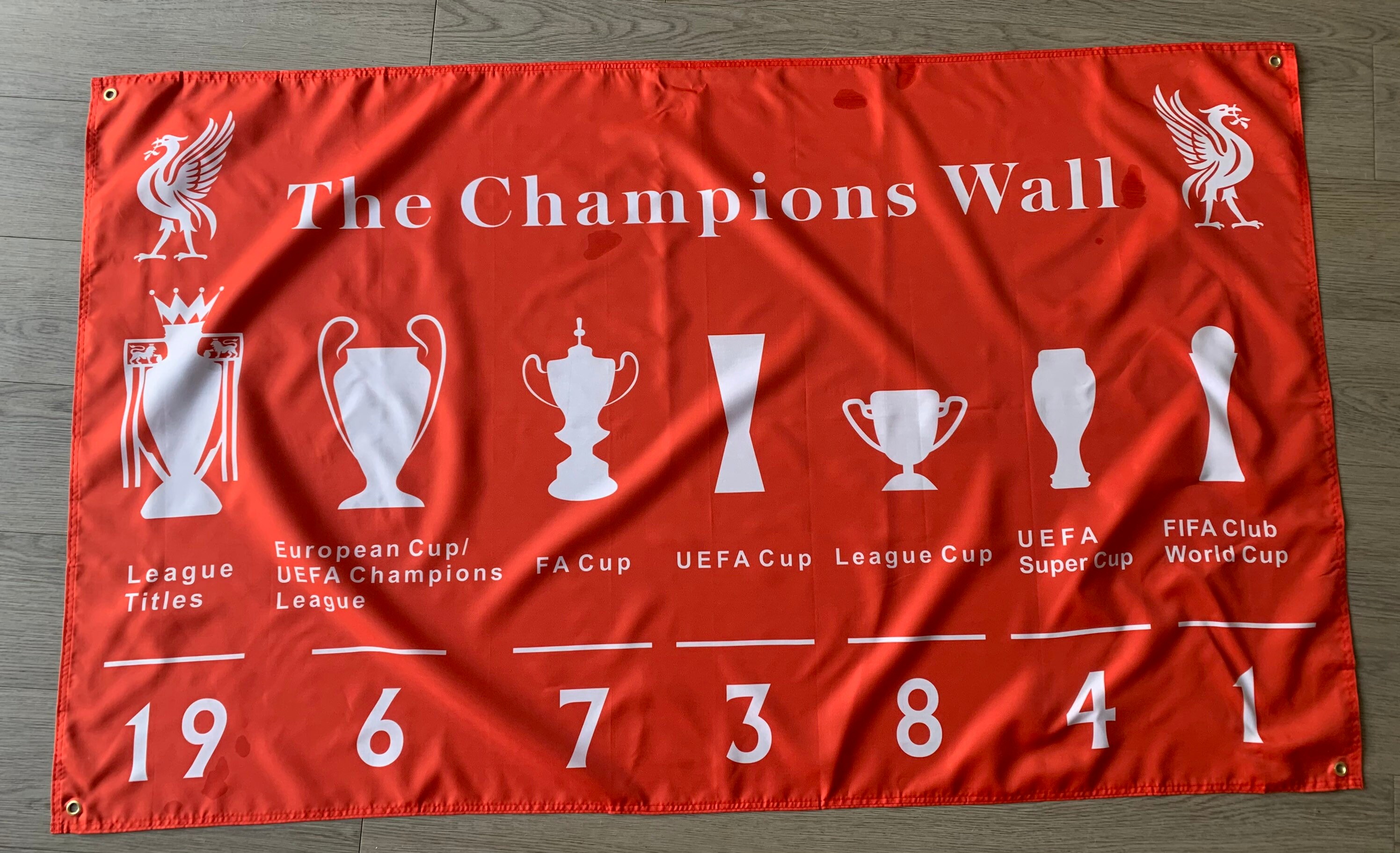Liverpool FC Champions Wall Flag | Etsy