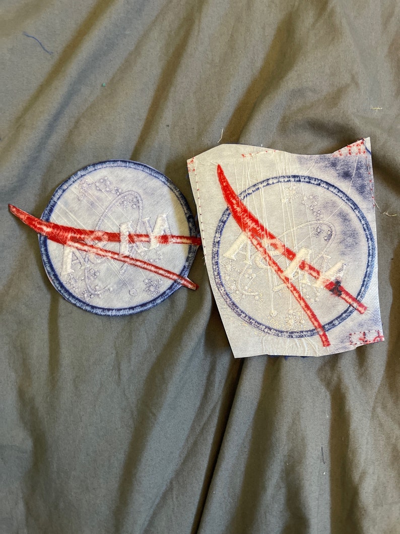 Official NASA Vector Meatball Logo Patch Lot of 2 See Photos for ...