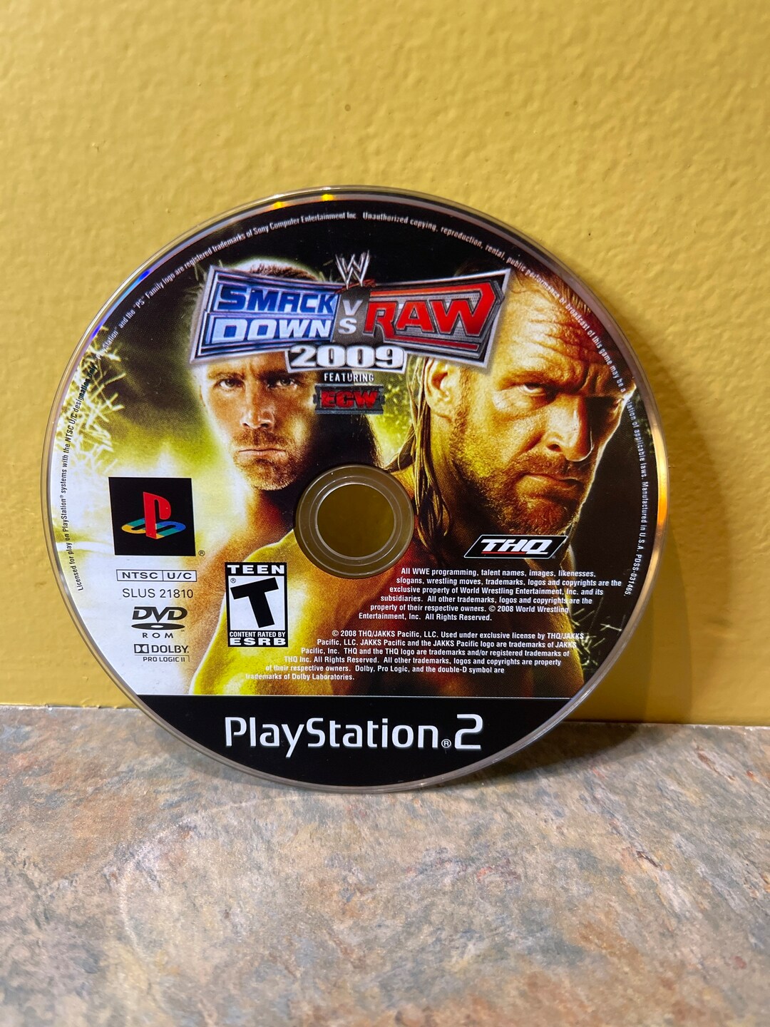 WWE Smackdown Vs. Raw 2010 Featuring ECW playstation 2, PS2 2009 Disc ...