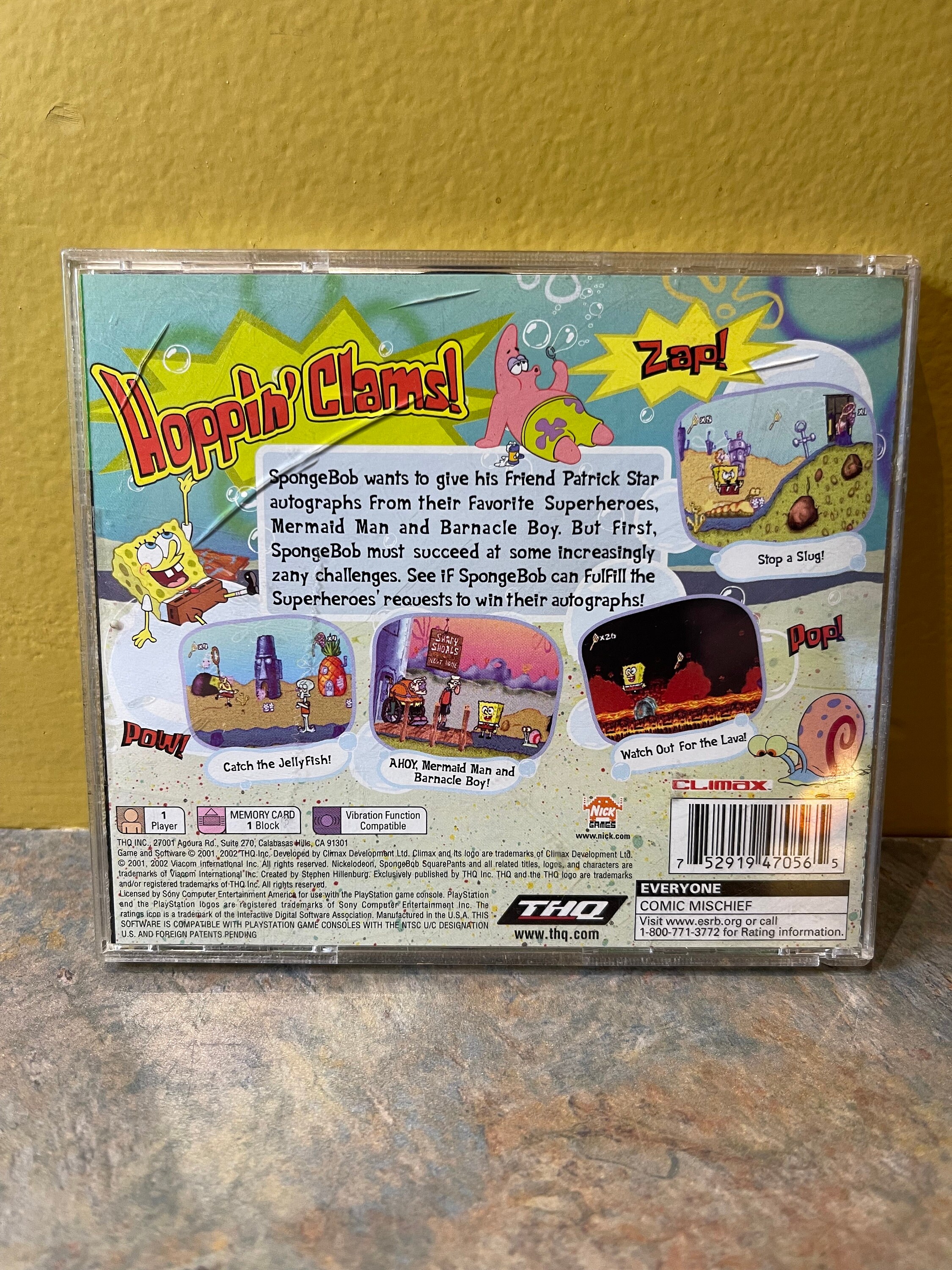 Playstation One PS1 Spongebob Squarepants Supersponge Complete - Etsy