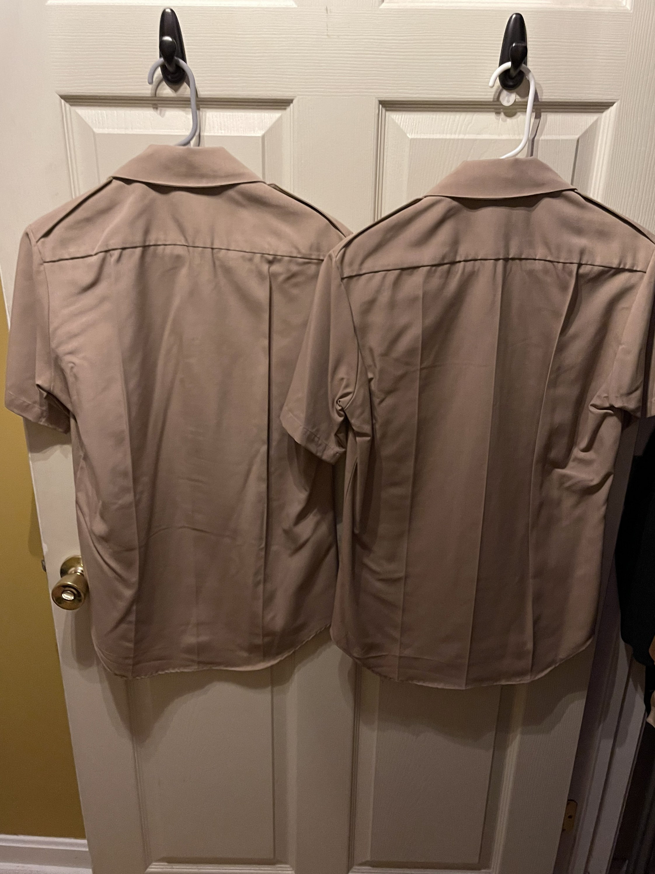 NOS SMALL Navy Marine Official Uniform Shirt Creighton DACRON Khaki ...